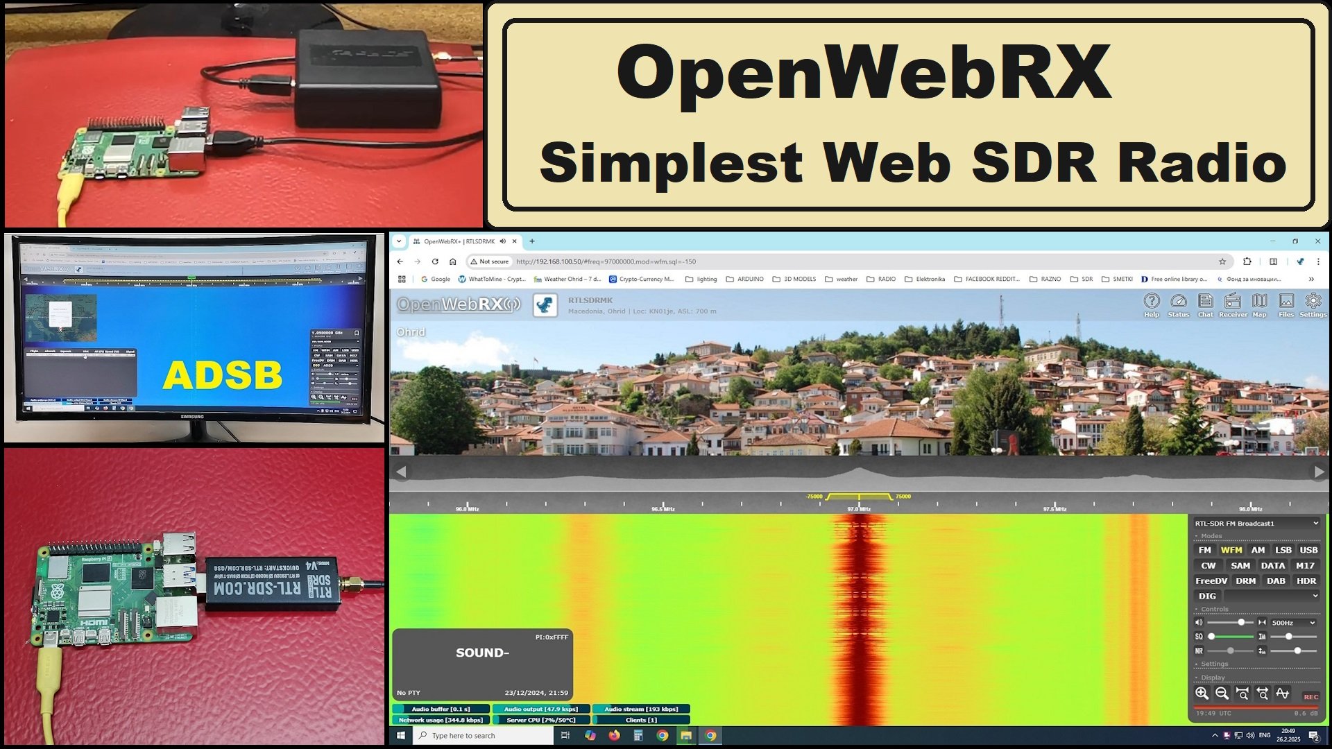 OpenWebRX - Simplest Rasprberry Pi + RTLSDR Web SDR Radio | Raspberry ...