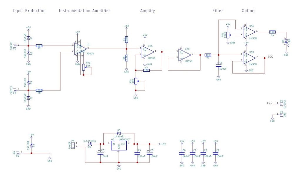 How to Build an Electrocardiogram Machine (EKG) | PCB | Maker Pro