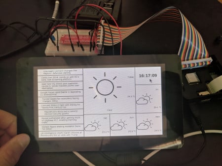 Raspberry Pi Noticeboard using 7" Touchscreen display | Raspberry Pi ...
