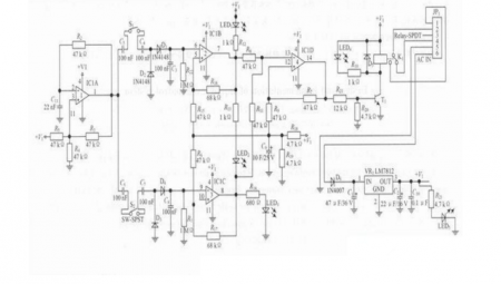 Level controller based on LM324 | PCB | Maker Pro