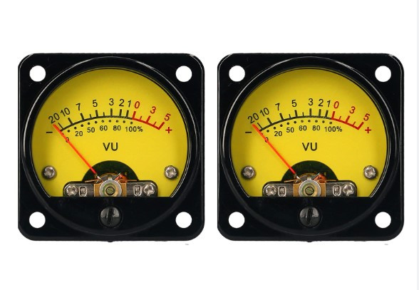 ESP32 Analog style VU meter with GC9A01 Round Dispalys + Peak Meters ...