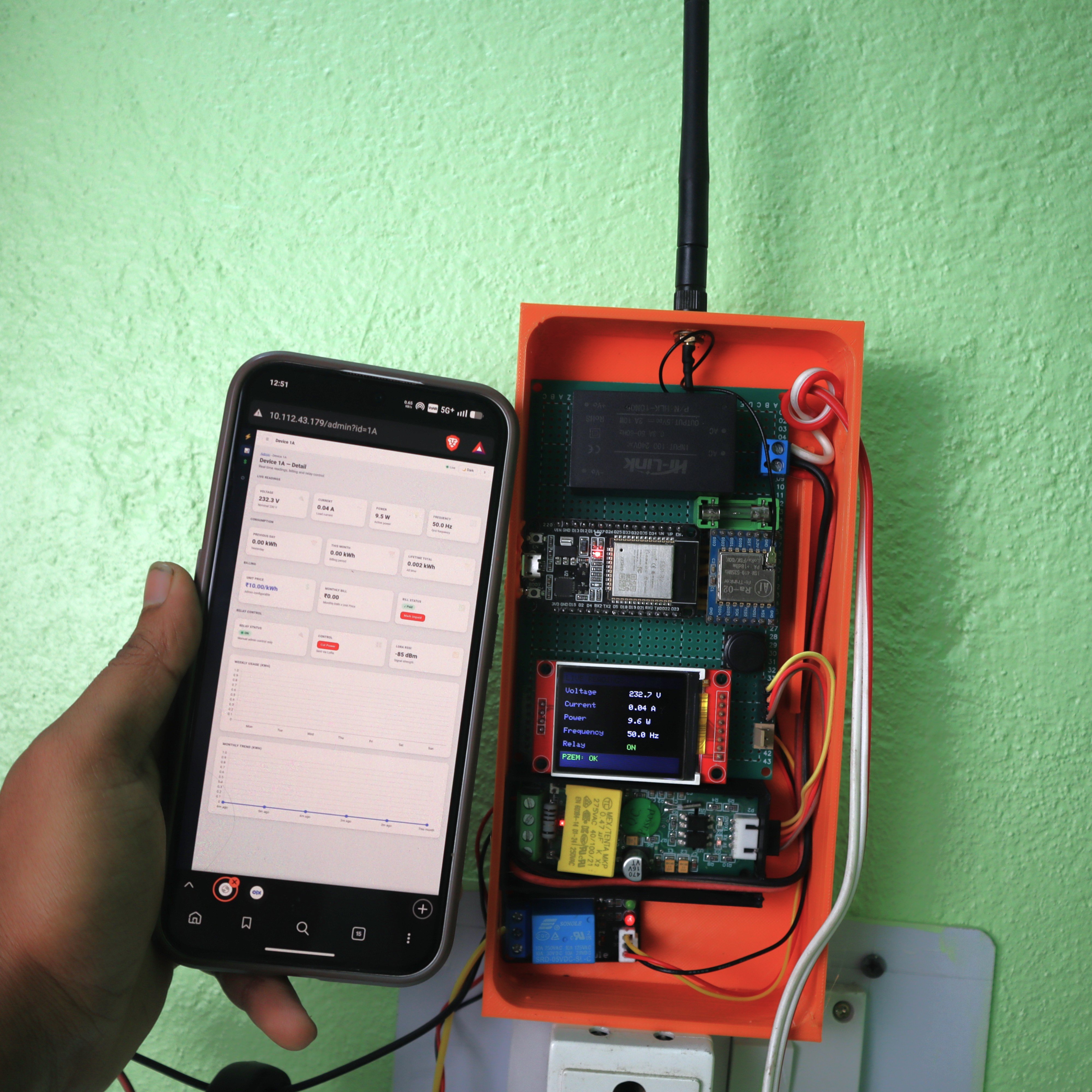 DIY IoT Smart Energy Meter With ESP32, LoRa - Web Monitoring | Arduino ...