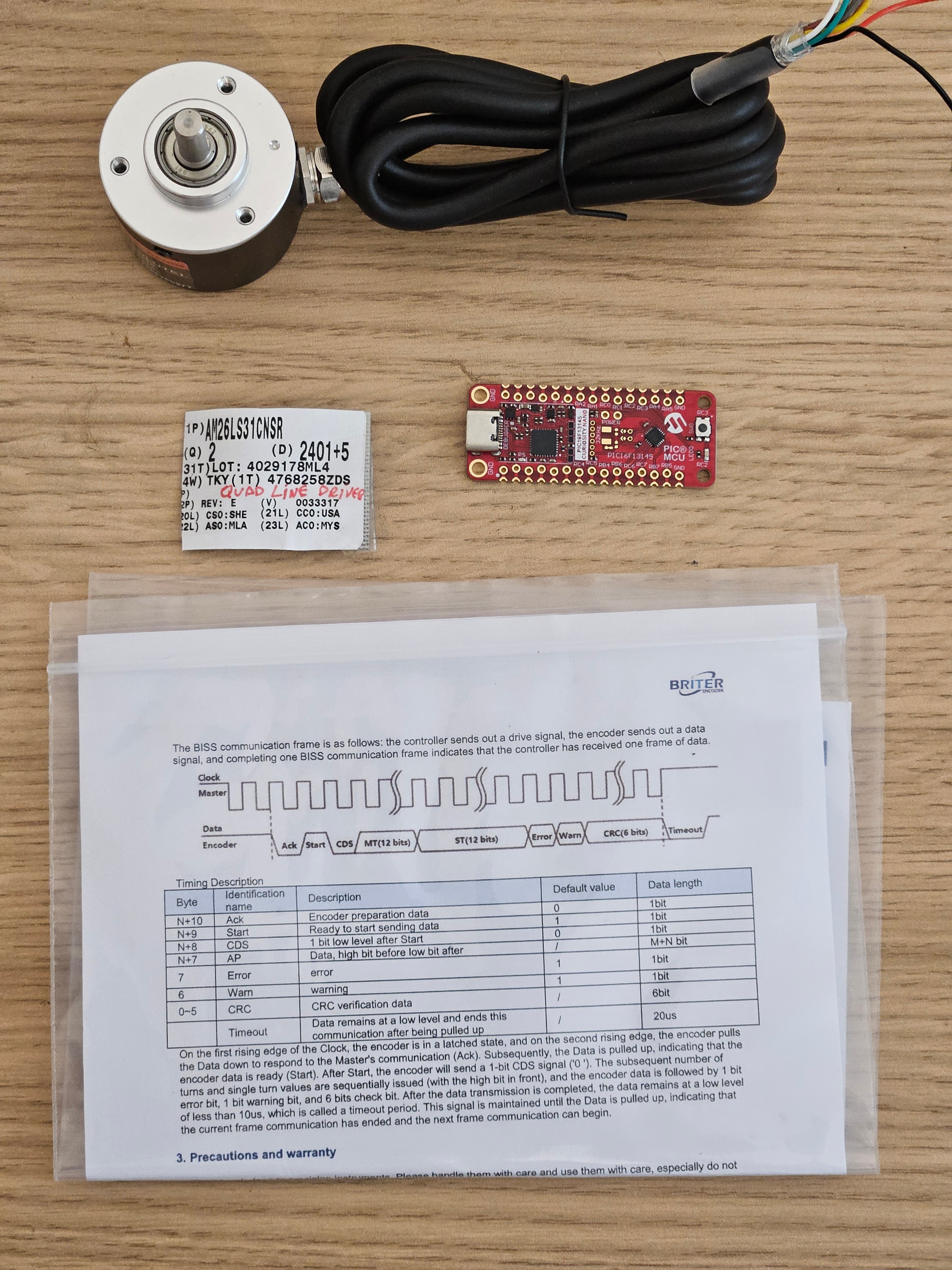 BISS-C Interface for PIC16F13145 | Configurable Logic Block | Maker Pro
