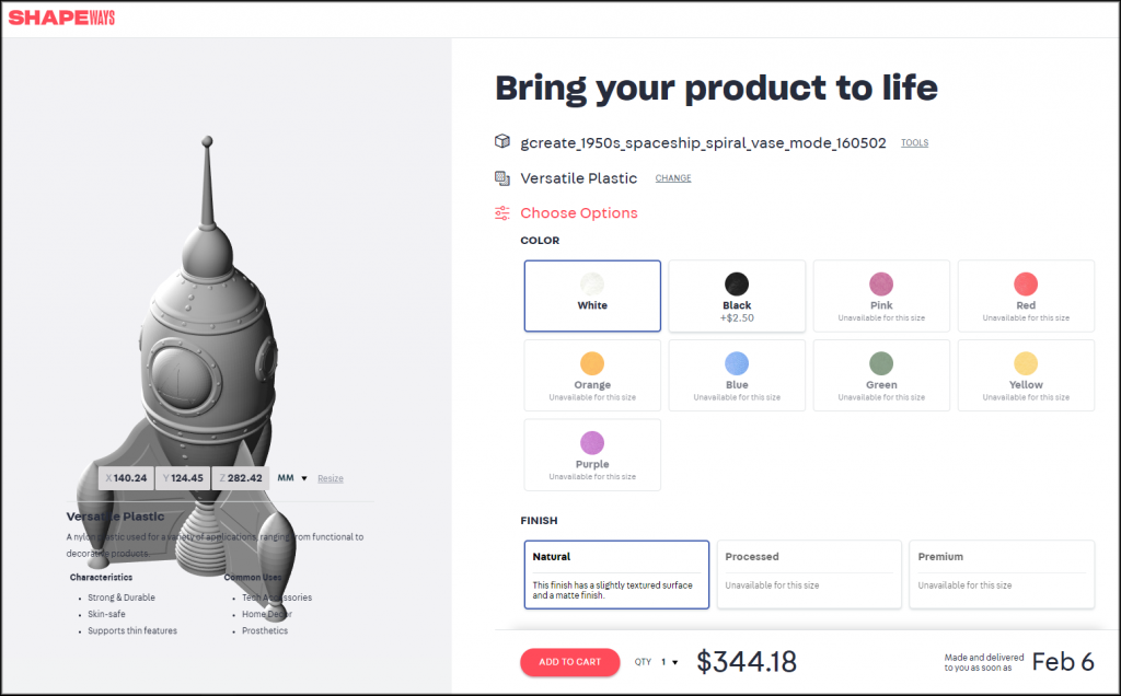 3D Printing Services for Creative Projects | Custom | Maker Pro