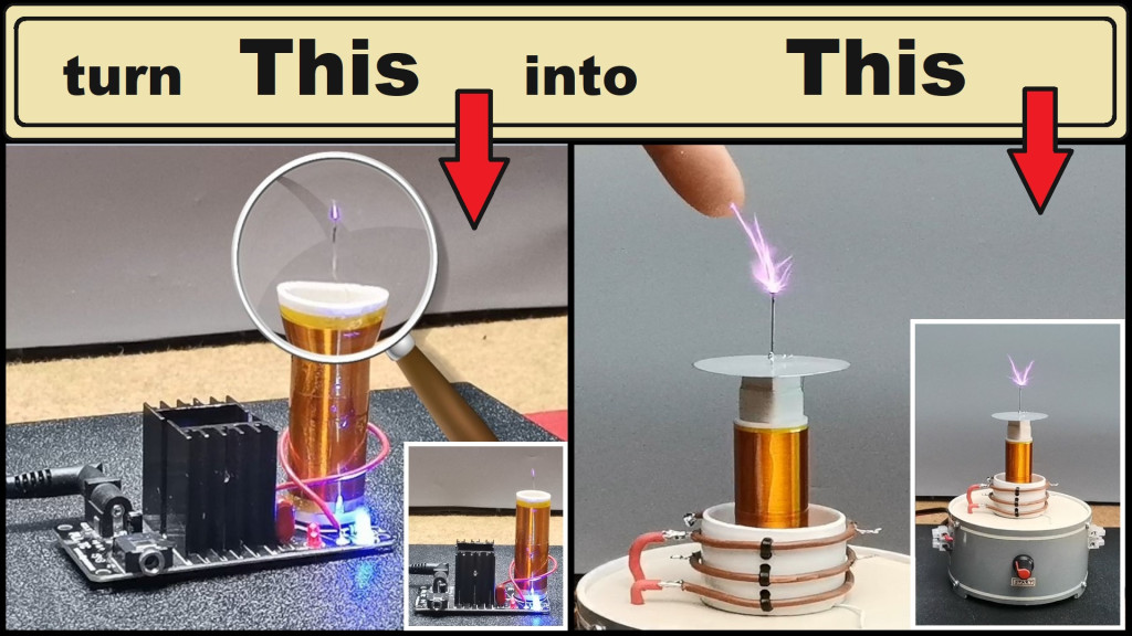 How to turn mini Tesla Coil from Aliexpress into a Real Powerful SSTC ...