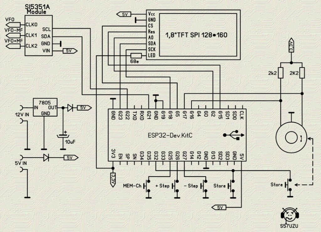 Universal VFO 10 KHz-160 MHz with Retro Analog Scale | ESP8266 | Maker Pro