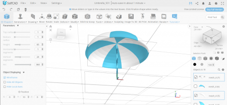 HOW TO CREATE A 3D UMBRELLA USING 3D MODELING SOFTWARE | Google Home ...