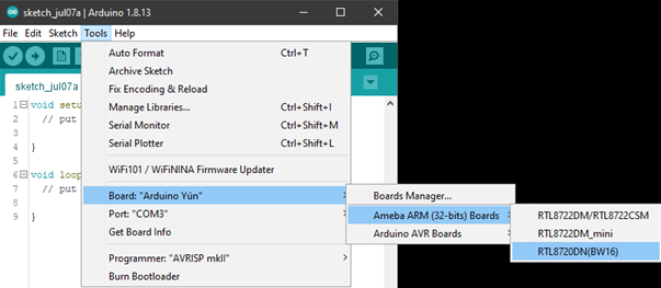 Getting Started with RTL8720DN BW16 Development Board | Anduino | Maker Pro