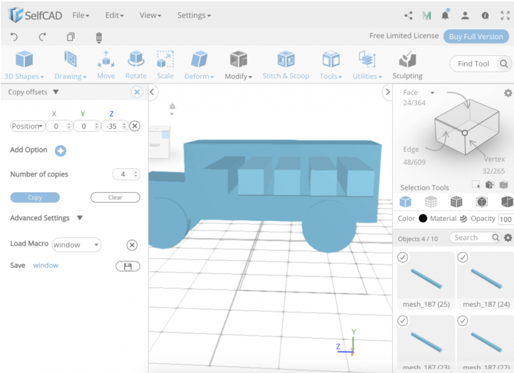 Learn SelfCAD 3D Modeling: Design a Bus | Custom | Maker Pro