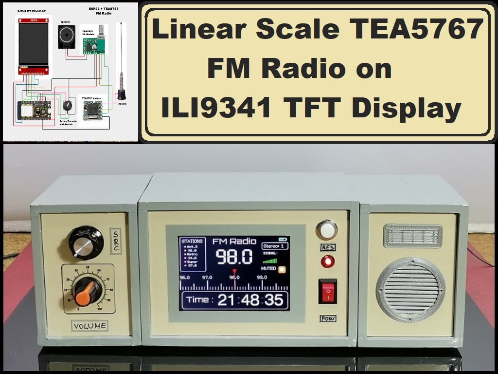 Linear Scale ТЕА5767 FM Radio on ili9341 TFT Display | Anduino | Maker Pro