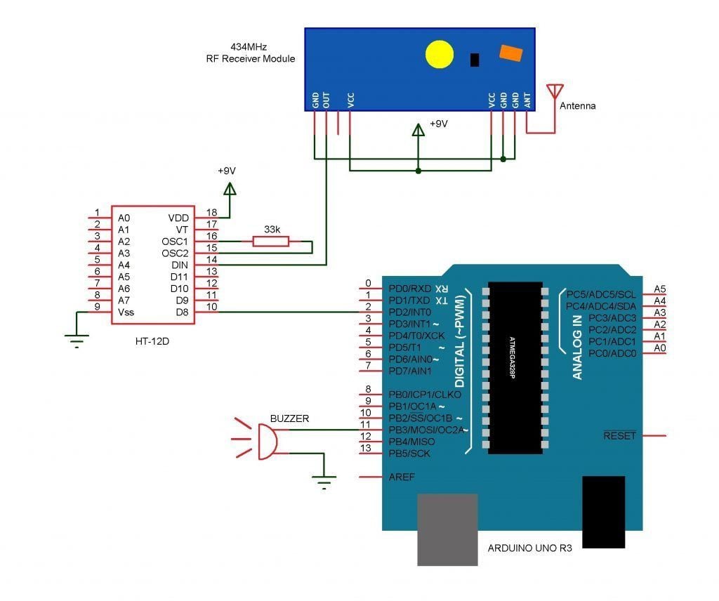 Wireless Doorbell Using Arduino and RF Module | Arduino | Maker Pro
