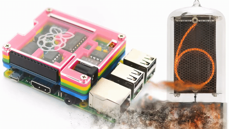 Nixie Tube Shield / Hat for Raspberry Pi | Raspberry Pi | Maker Pro