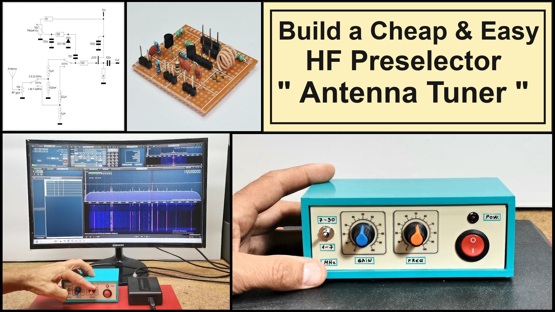 Build a Cheap & Easy HF Preselector - Antenna Tuner | Analog | Maker Pro