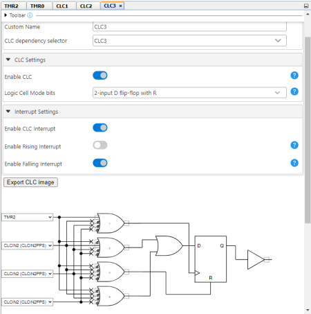 Clock with PIC16F13145 | Configurable Logic Block | Maker Pro