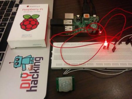 How to Interface a PIR Motion Sensor With Raspberry Pi GPIO | Raspberry ...
