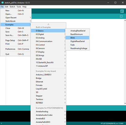 Getting Started with RTL8720DN BW16 Development Board | Anduino | Maker Pro