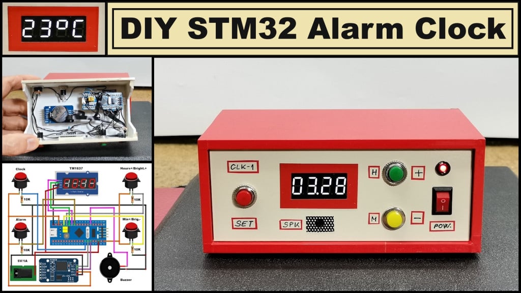 DIY STM32 Alarm Clock with 7-Segment Display (Using Arduino IDE ...