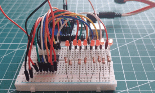 74hc595 Shift Register Interfacing With Arduino Uno Arduino Maker Pro