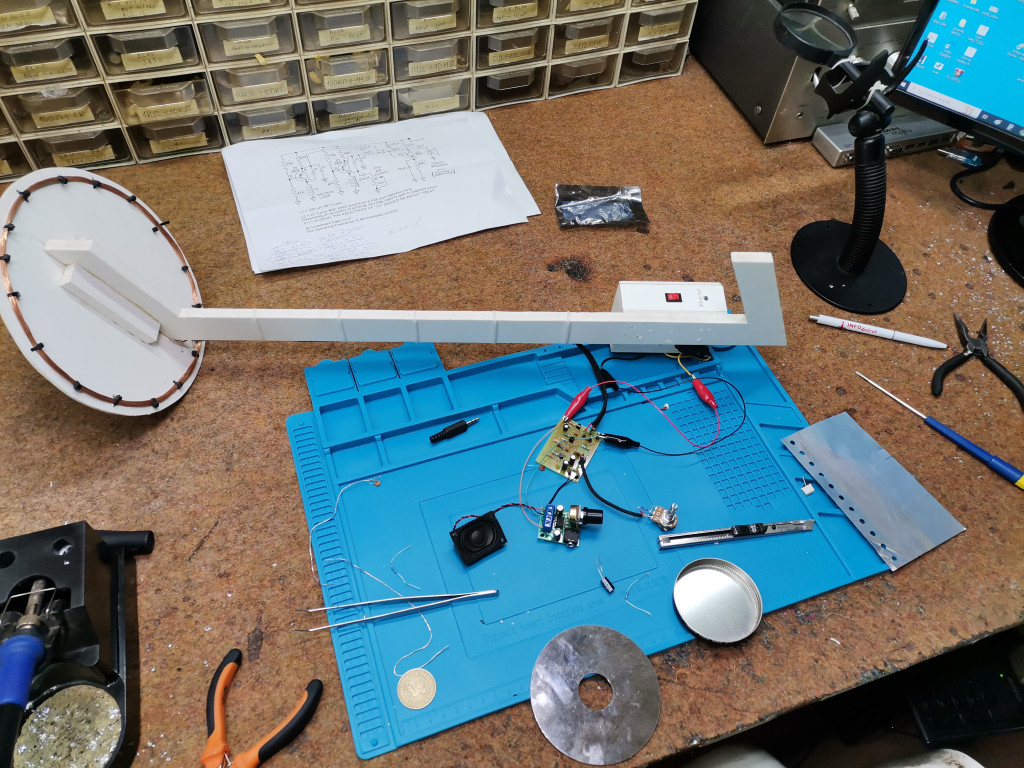 Simple Sensitive 3 Transistors BFO Metal Detector | Analog | Maker Pro