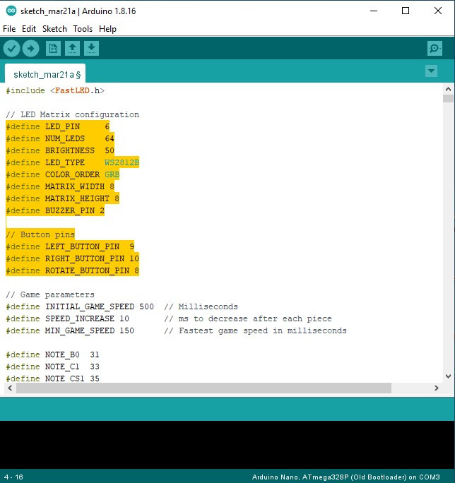 Colorful Arduino Tetris Game - WS2812B LED Matrix Tutorial | Arduino | Maker Pro