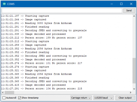 Running TensorFlow Lite "Person Detection" on RTL8722DM-MINI | Arduino ...