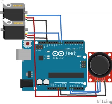 How to Control Servo Motors With an Arduino and Joystick | Arduino ...