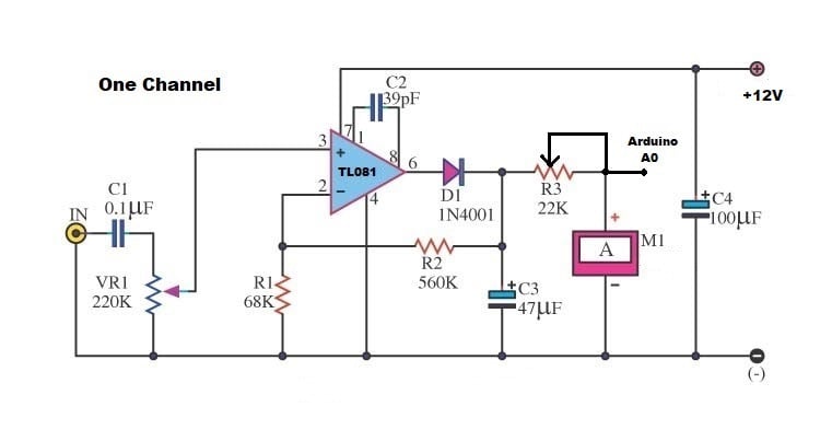DIY Analog VU meter with Arduino peak meter | Arduino | Maker Pro