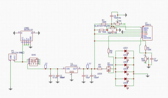 An open-source infrared induction light control night light | PCB ...