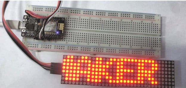 How to Build an LED Matrix Display With a NodeMCU ESP8266 | ESP8266 ...