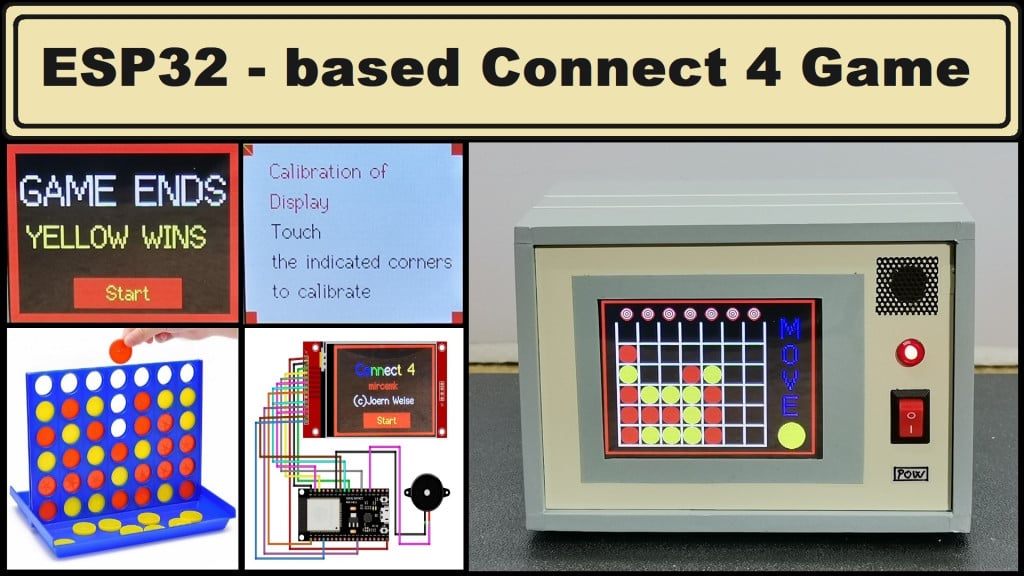 DIY Connect 4 Game on 2.8 inch TFT touch Display | Arduino | Maker Pro