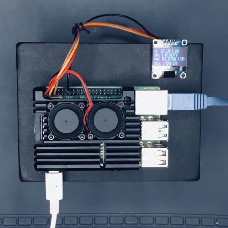Raspberry Pi 4 Monitoring System via OLED Display Module | Raspberry Pi ...
