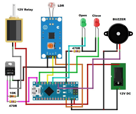 Arduino Door Lock with Smartphone Flashlight Login (Li-Fi project ...