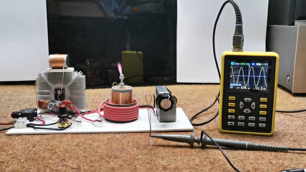 Building a Plasma Flame Generator, HFSSTC Class-E Tesla Coil | Analog ...