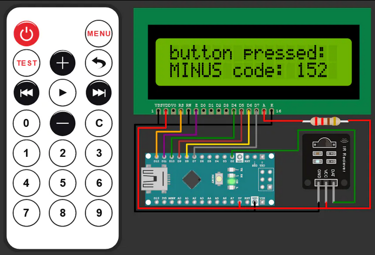 Virtual online Arduino Simulator and IR remote + IR receiver | Arduino ...