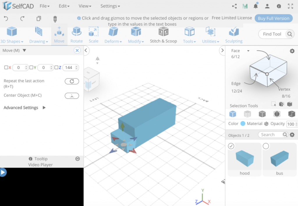 Learn SelfCAD 3D Modeling: Design a Bus | Custom | Maker Pro
