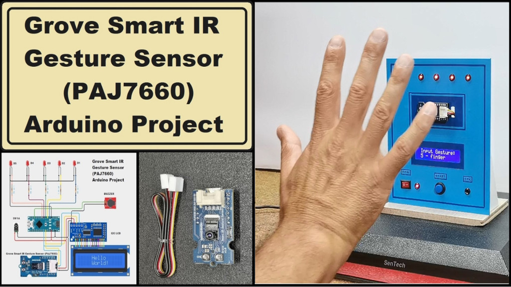 Grove Smart IR Gesture Sensor (PAJ7660) Arduino Project | Arduino | Maker Pro