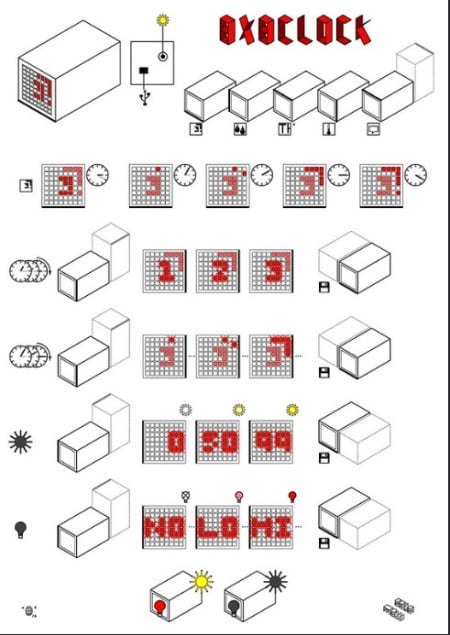 Arduino Buttonless LED Matrix Clock with ADXL335 sensor | Arduino ...