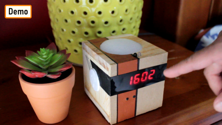 Touchless Multifunctional Bedside Lamp With Digital Clock | Arduino ...