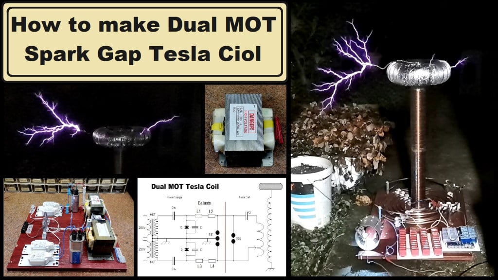 Dual MOT (microwave oven transformer) Tesla Coil | Analog | Maker Pro