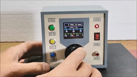 Universal VFO 10 KHz-160 MHz with Retro Analog Scale | ESP8266 | Maker Pro