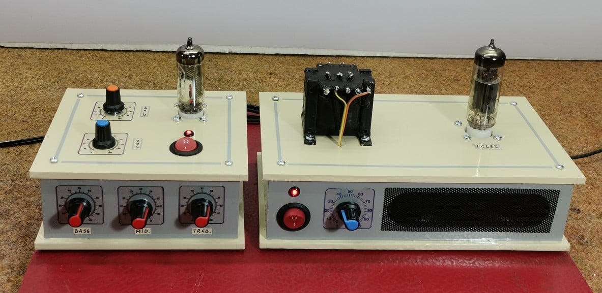 ECH83 Guitar Preamplifier with Tone Control on 12V DC | Analog | Maker Pro