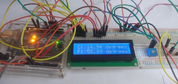 How to Build a Thermometer With Arduino UNO and the DS18B20 Waterproof ...