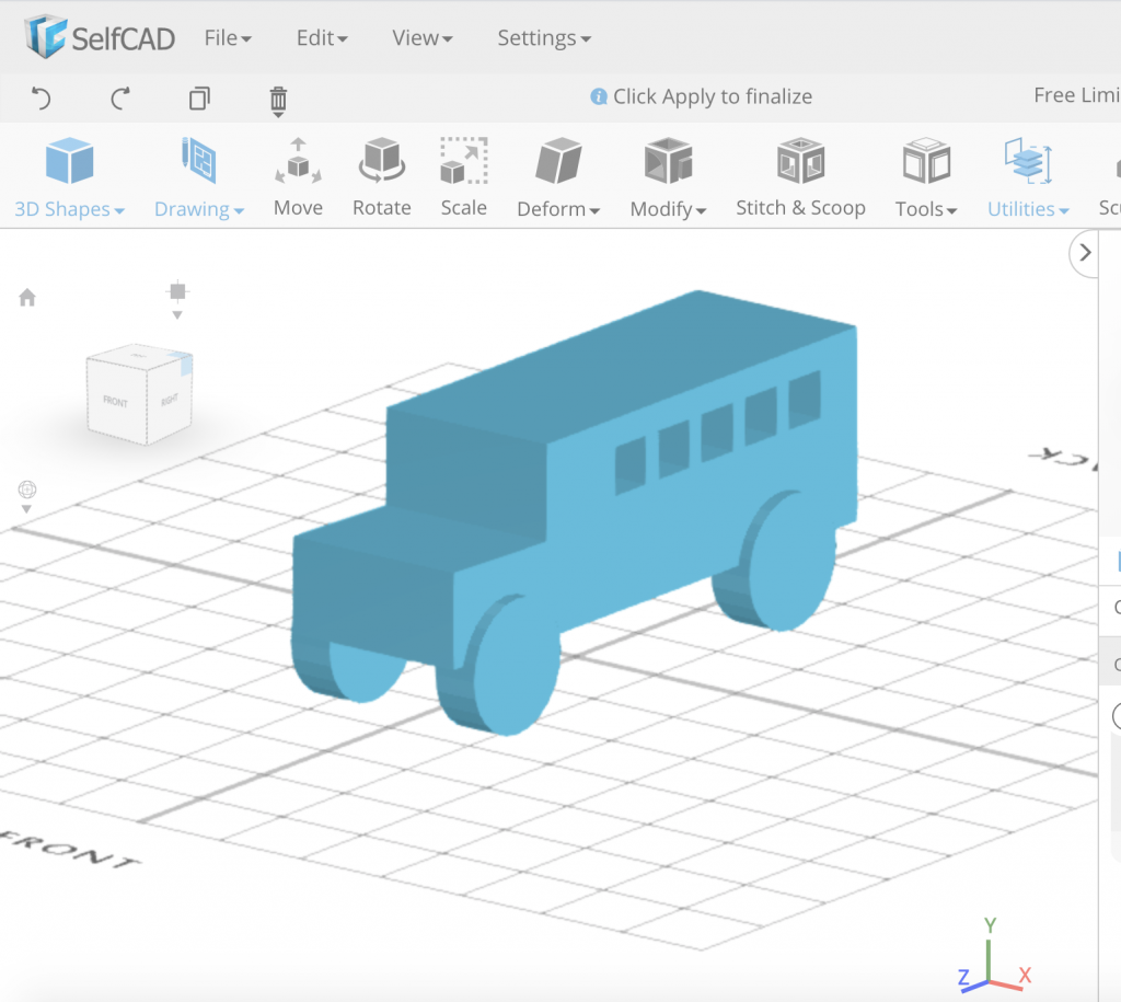 Learn SelfCAD 3D Modeling: Design a Bus | Custom | Maker Pro