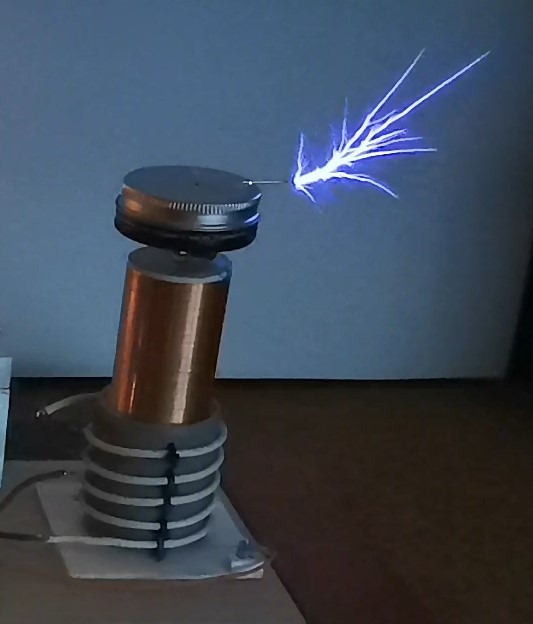 Single Mosfet Mini SSTC Tesla coil with 10 + cm Spark | Arduino | Maker Pro