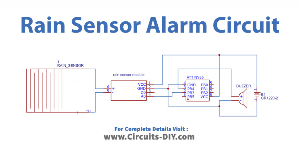 Rain Detection Alarm System using AtTiny85 | Arduino | Maker Pro