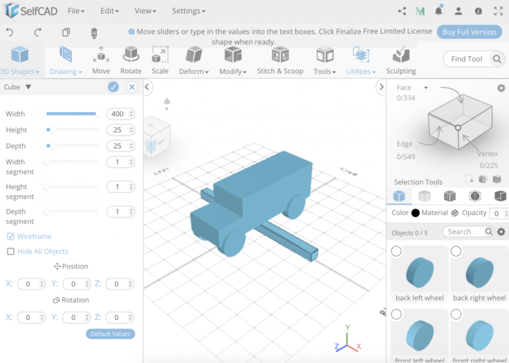 Learn SelfCAD 3D Modeling: Design a Bus | Custom | Maker Pro