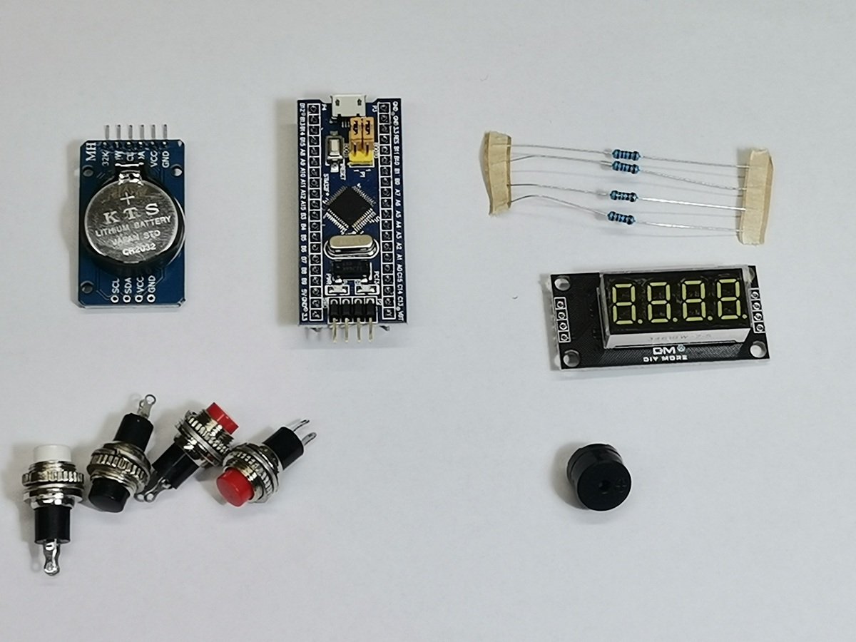 DIY STM32 Alarm Clock with 7-Segment Display (Using Arduino IDE) | STM32 Nucleo | Maker Pro