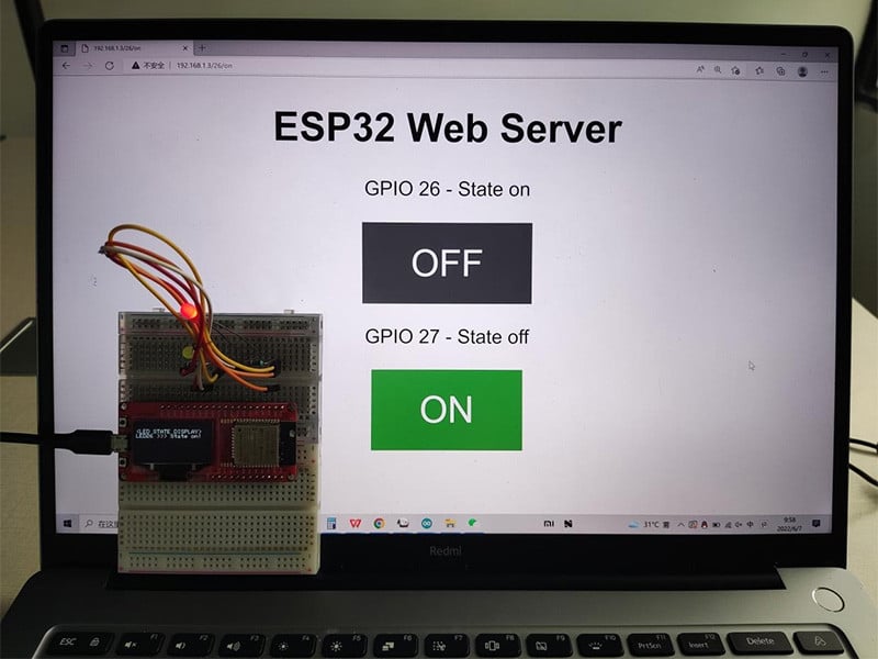 ESP32 Web Server: Controlling LED Lights | Arduino | Maker Pro