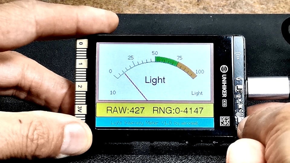 Light Meter Project - Making Dfrobot Unihiker K10 Work with Standard ...