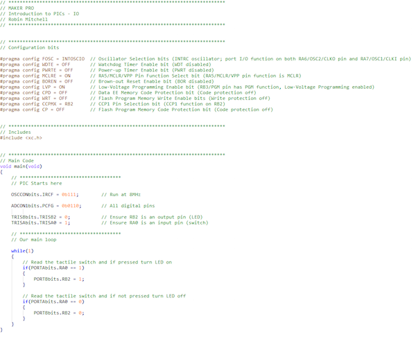 How To Get Started With Pic Microcontrollers Internal Oscillator And I